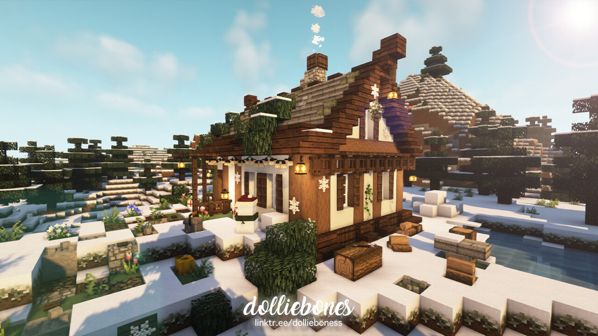 Snowy Winter Cottage ️ ⛄️ Minecraft Map