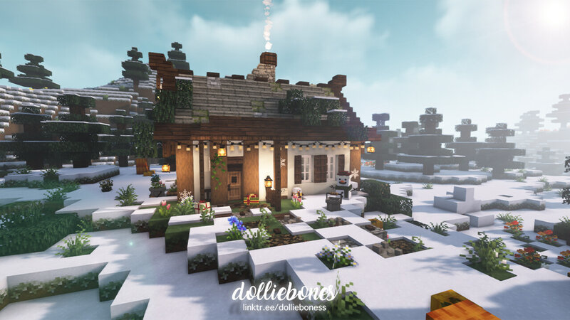 Snowy Winter Cottage ️ ⛄️ Minecraft Map