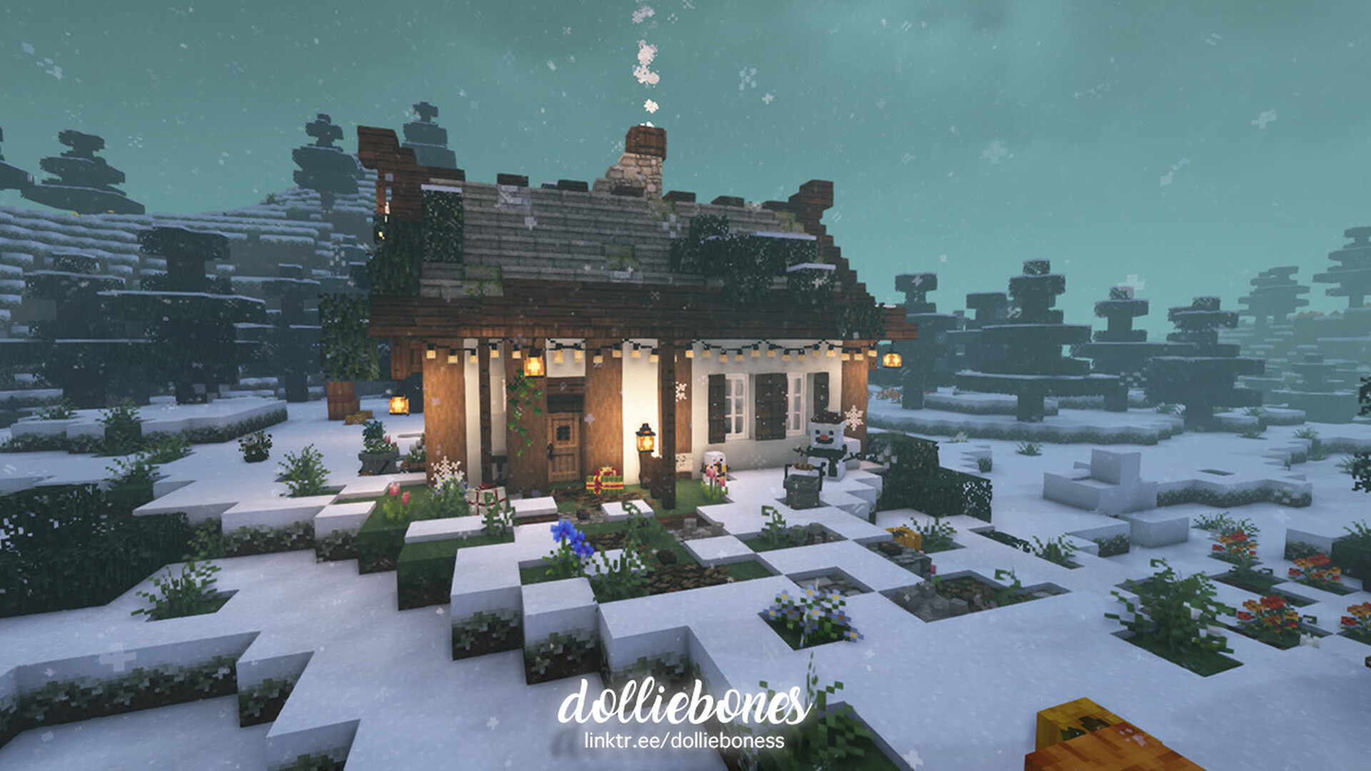 Snowy Winter Cottage ️ ⛄️ Minecraft Map