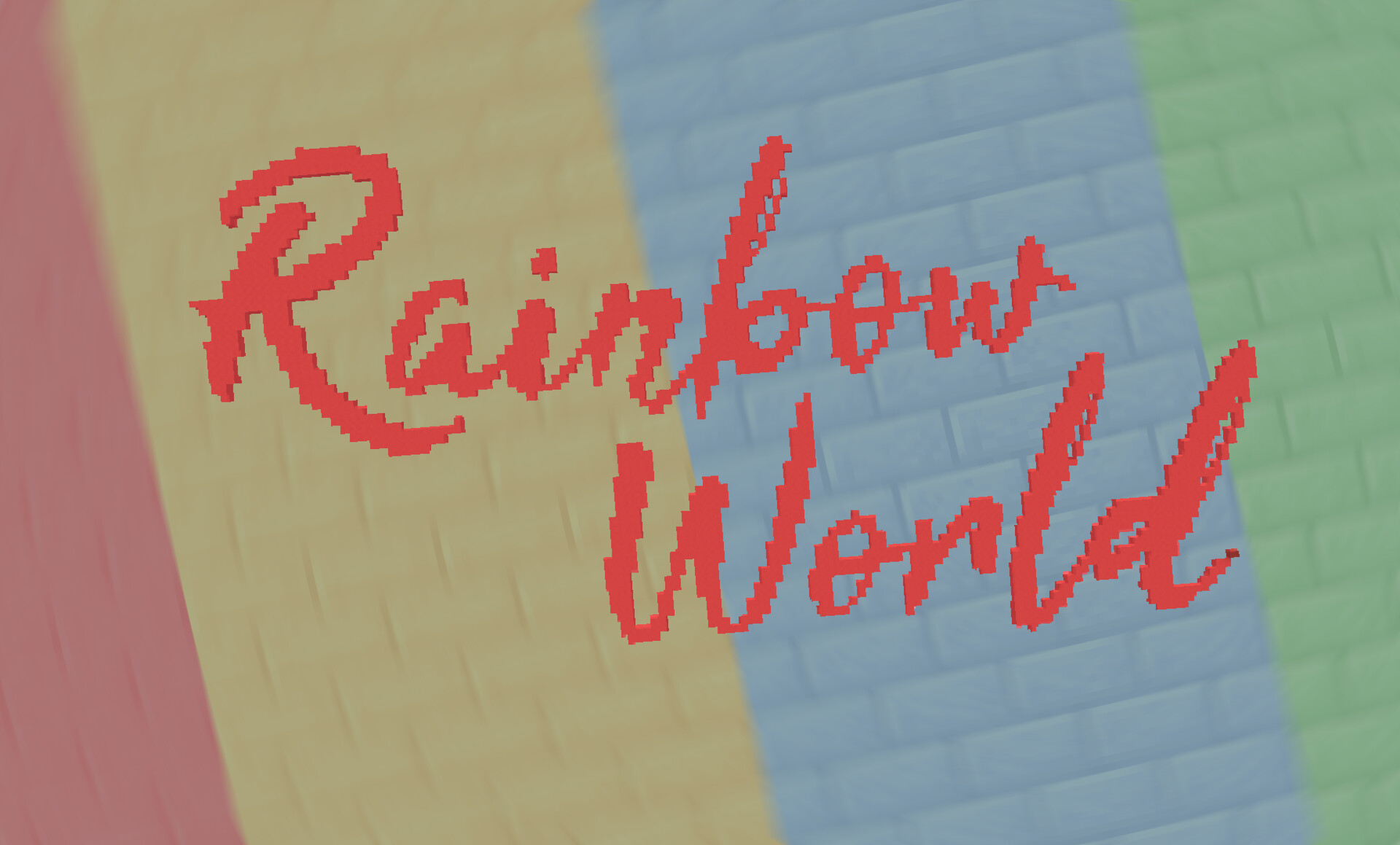 Rainbow World Minecraft Map