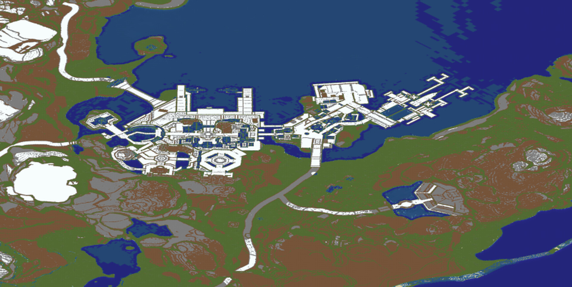 Genshin Flat Teyvat 1:1 Scale Minecraft Map