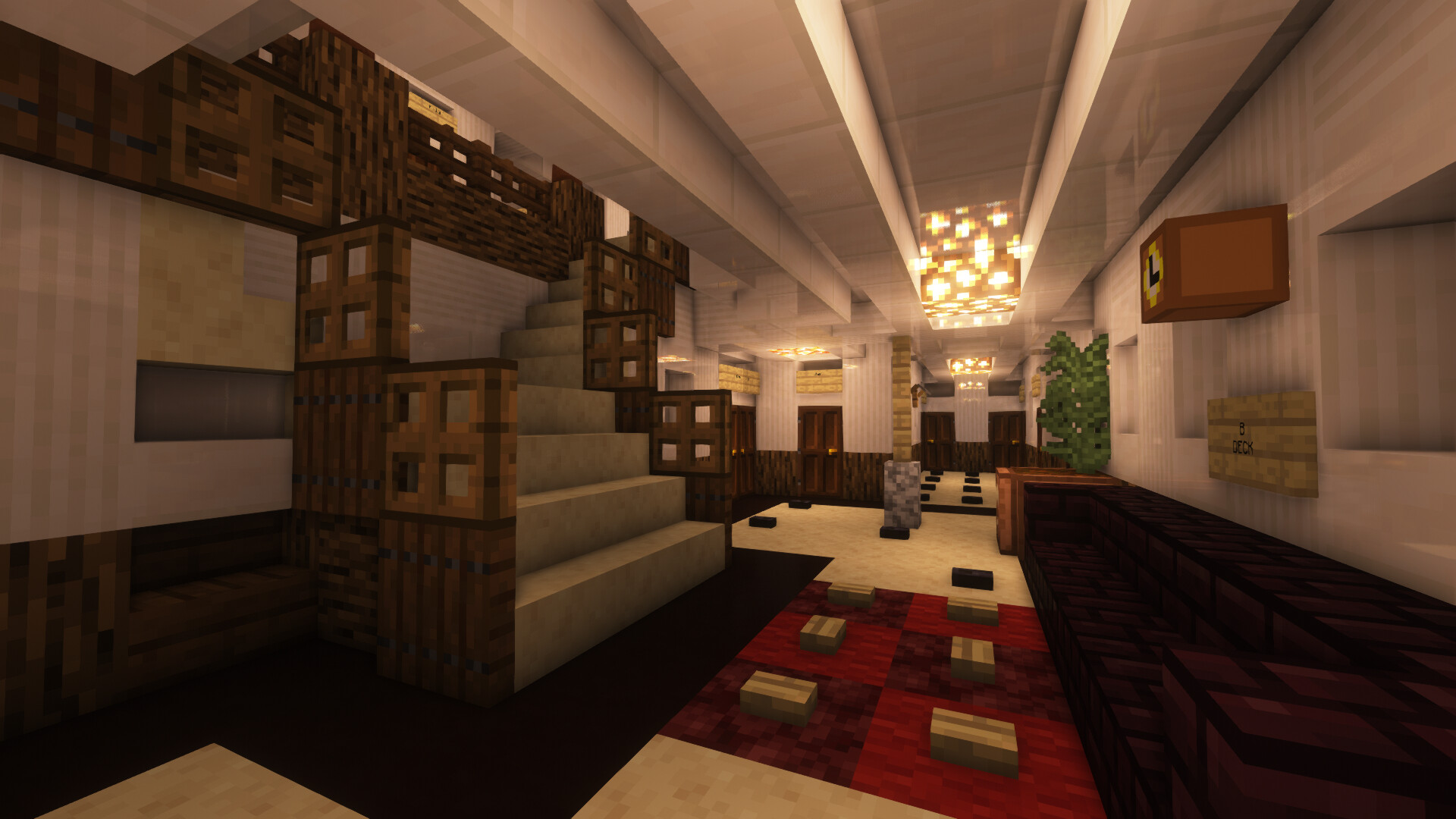 RMS Carpathia 1.8:1 Scale Minecraft Map