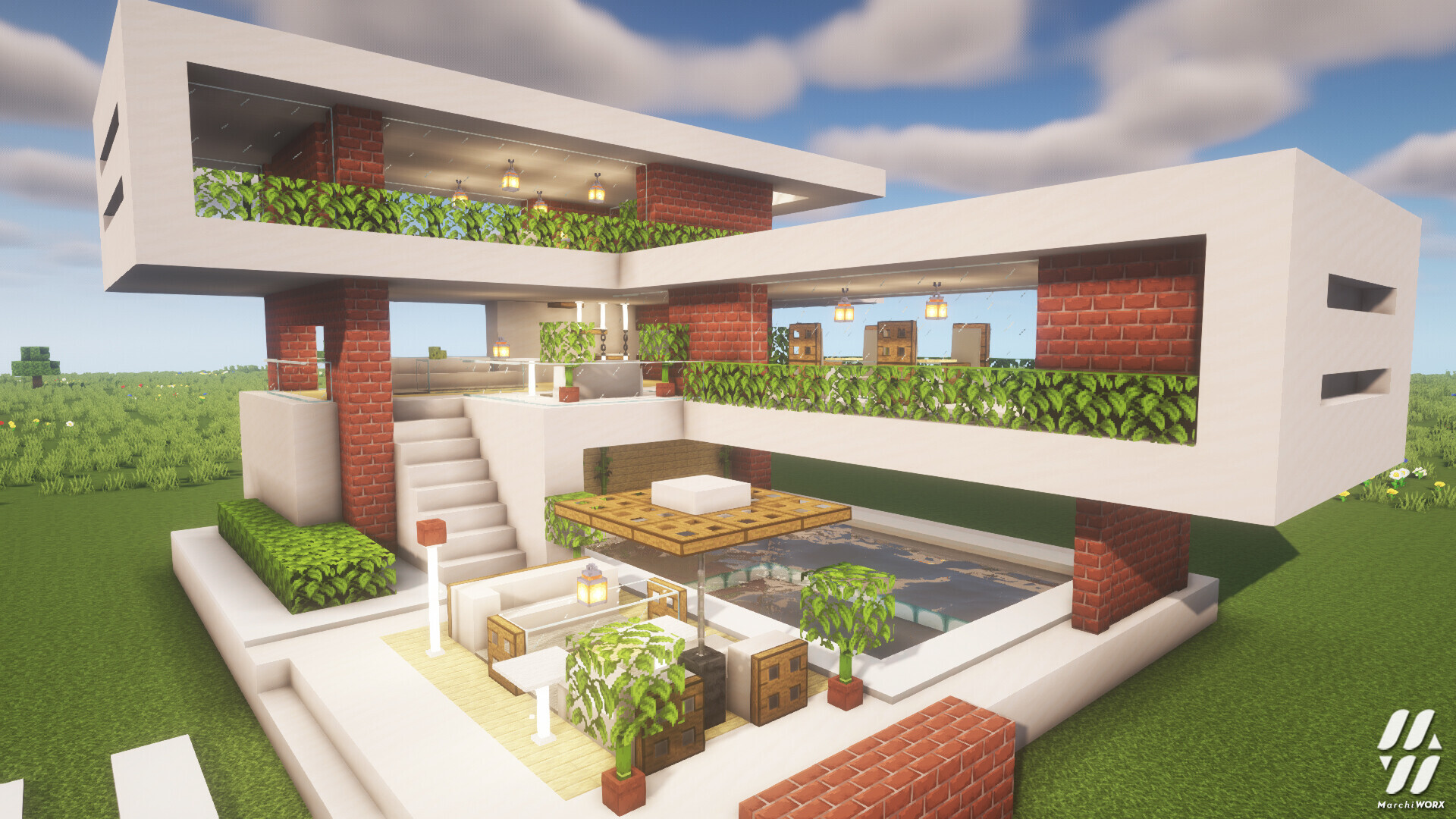 Minecraft Modern House Minecraft Map
