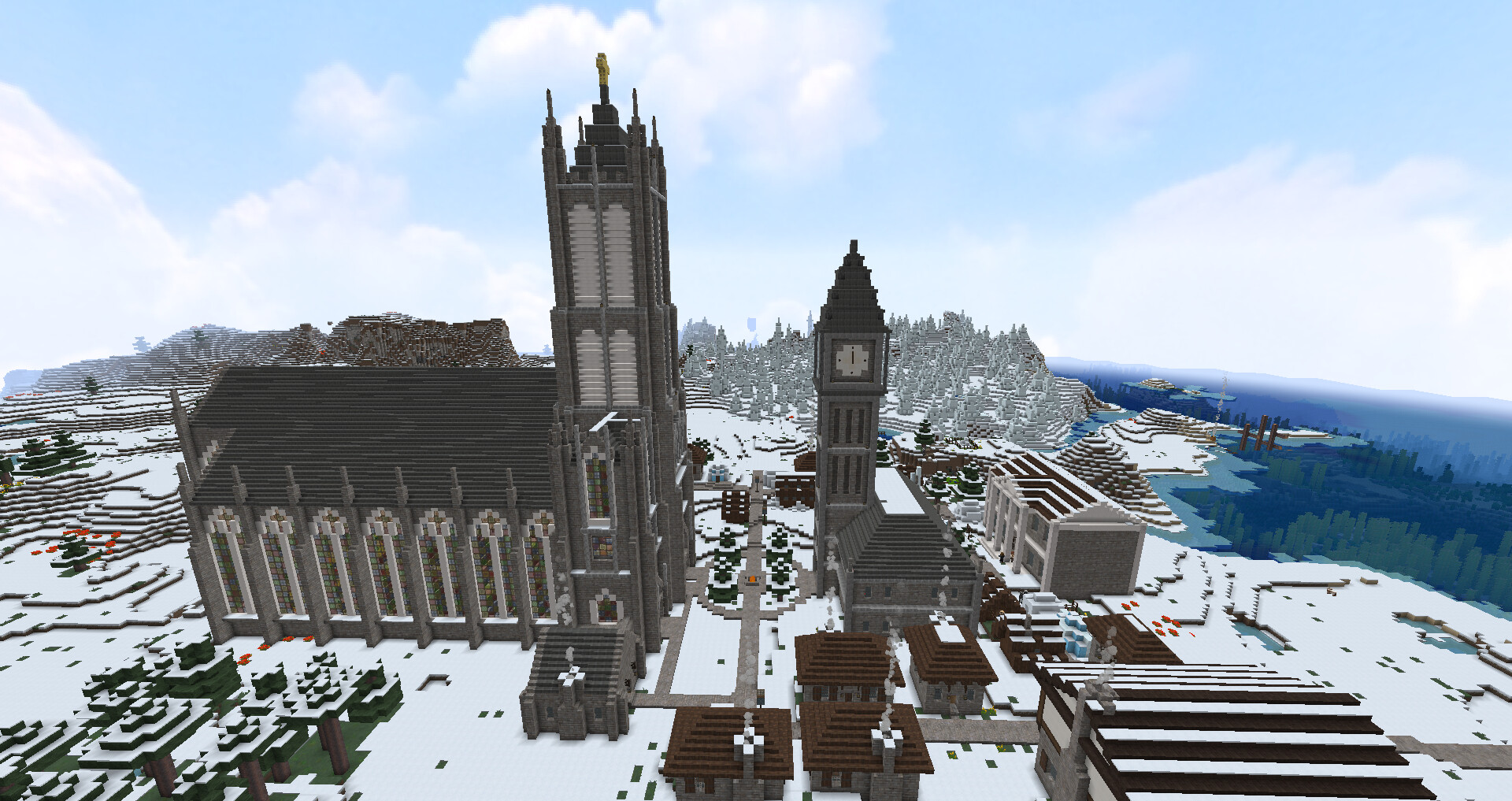 Icespire: A Little Winter Port Town (1.18 and up) Minecraft Map