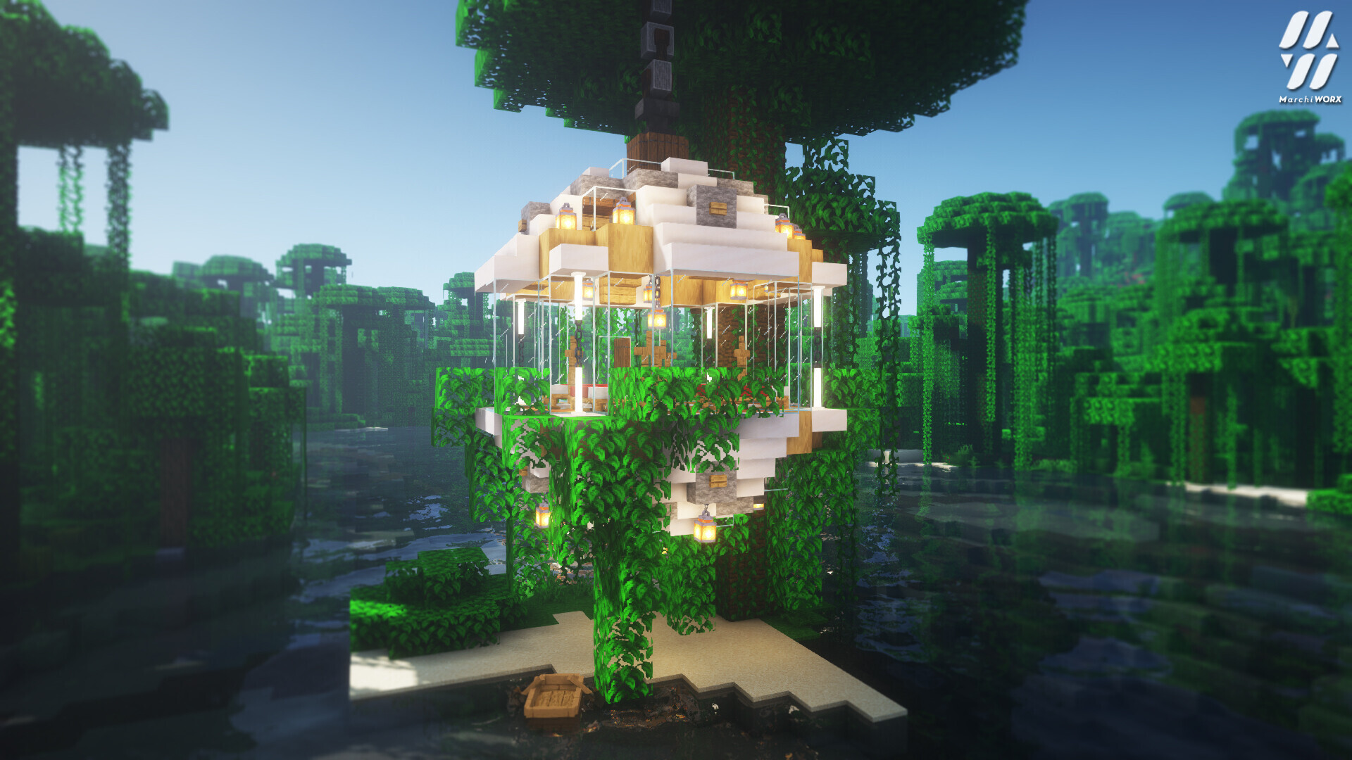 Minecraft Modern Treehouse Minecraft Map