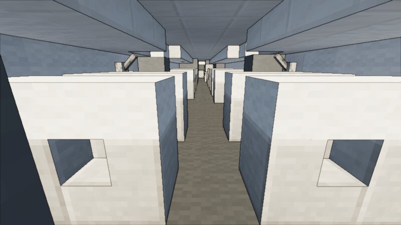 [1.5:1]151Buildteam Boeing B747-8 Minecraft Map