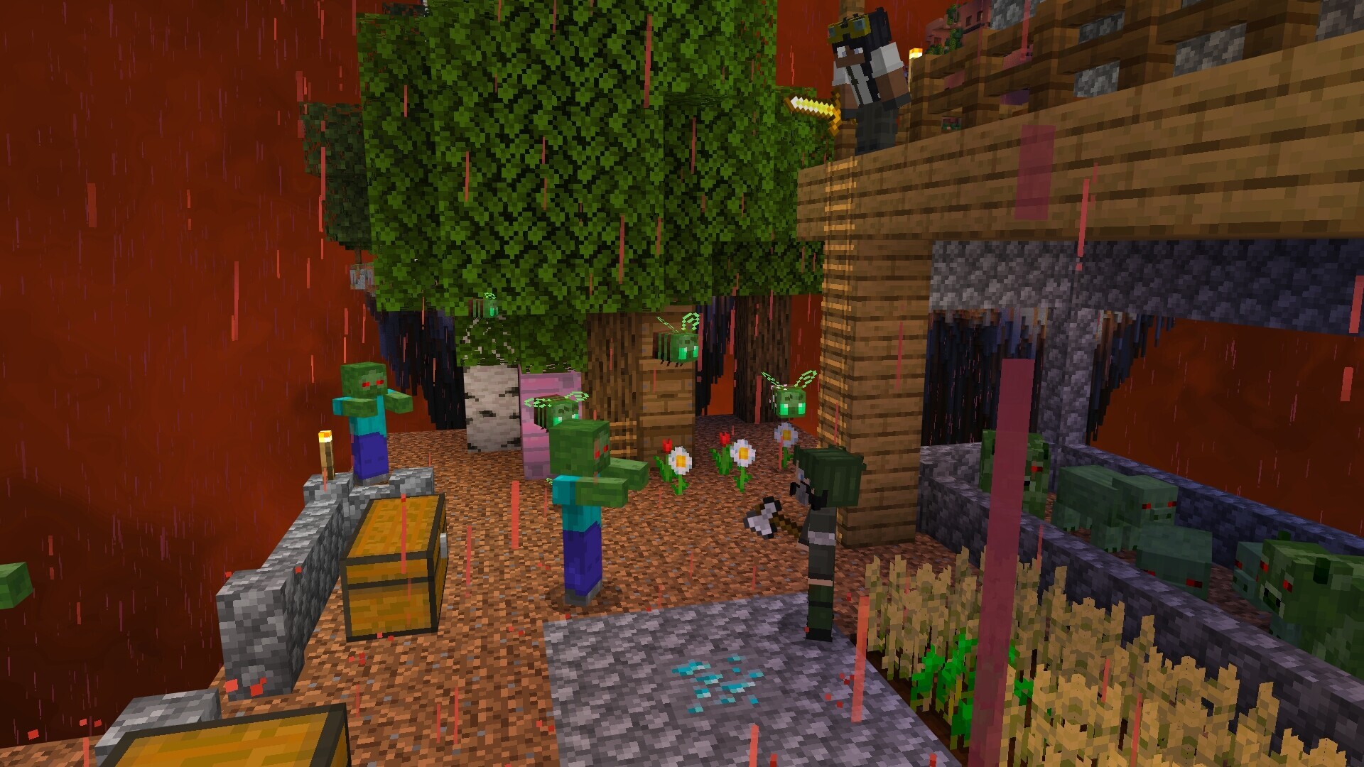 One Block Zombies - Custom Survival Map with New Zombies! Minecraft Map