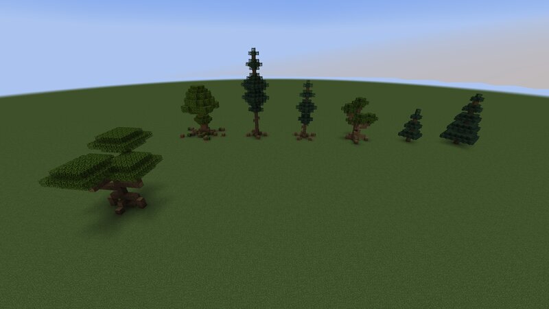 Custom Trees for Minecraft 1.19+ Java Edition Minecraft Map