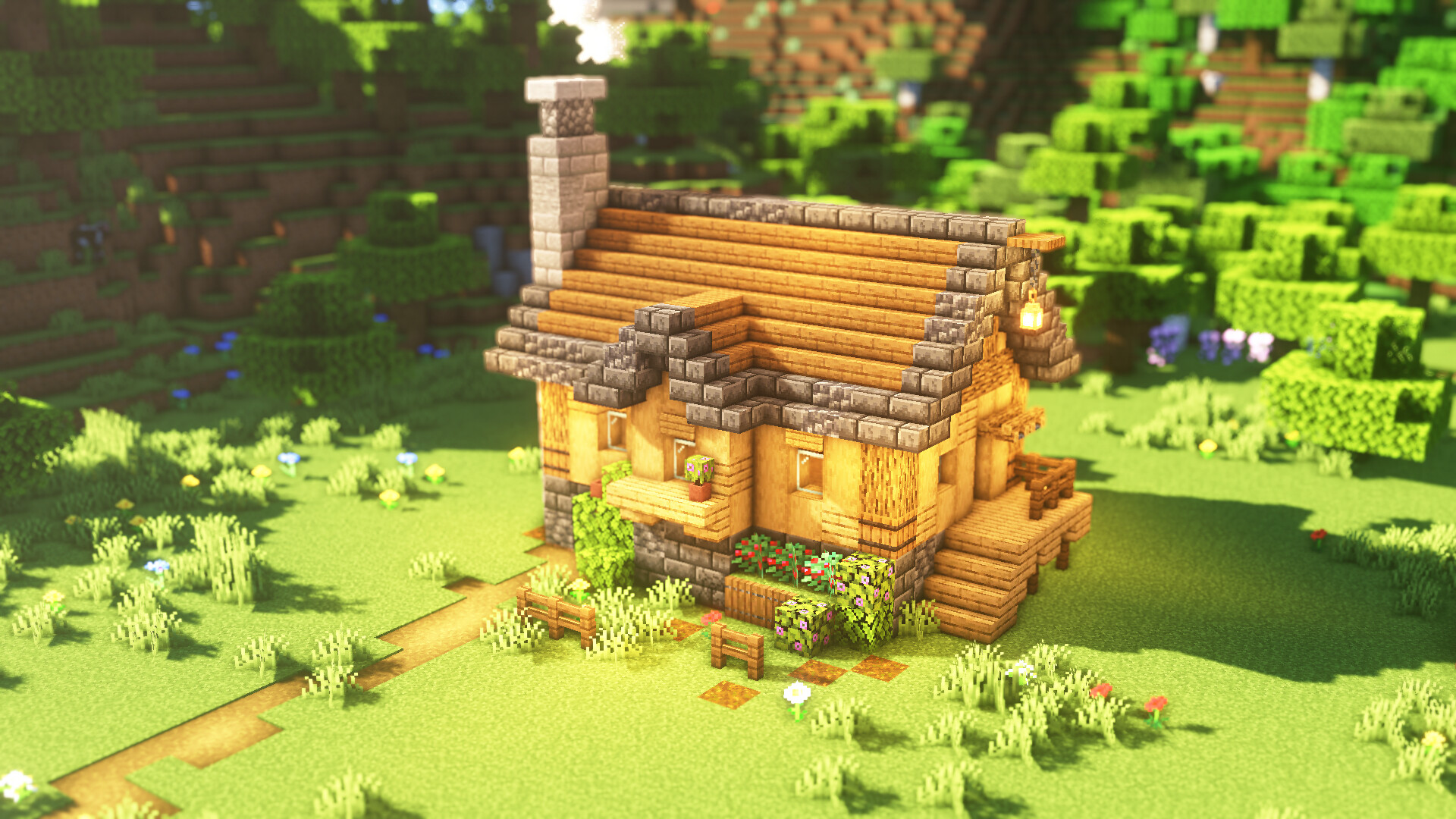 ⚒️ Minecraft | How To Build a Simple Survival House Minecraft Map