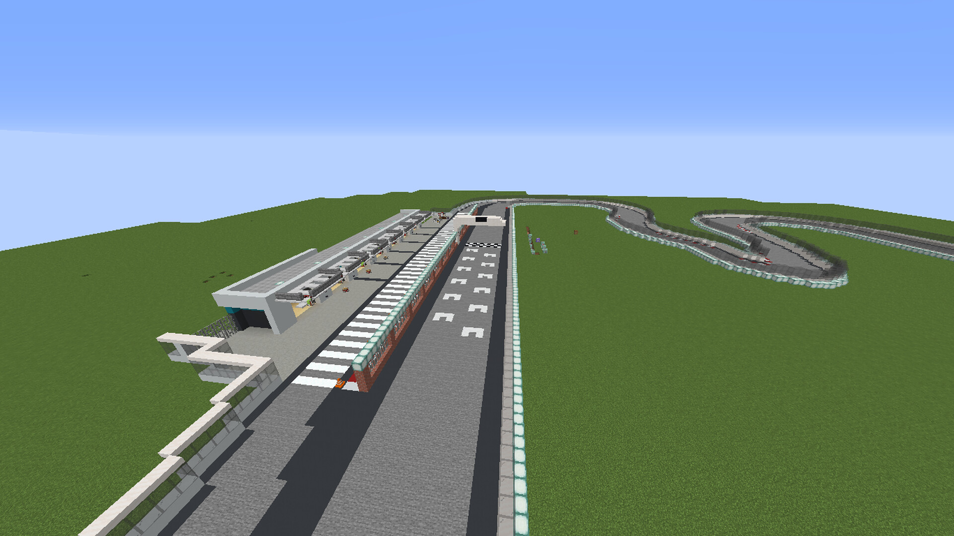 Minecraft Track Circuit for F1 & Gokart Minecraft Map