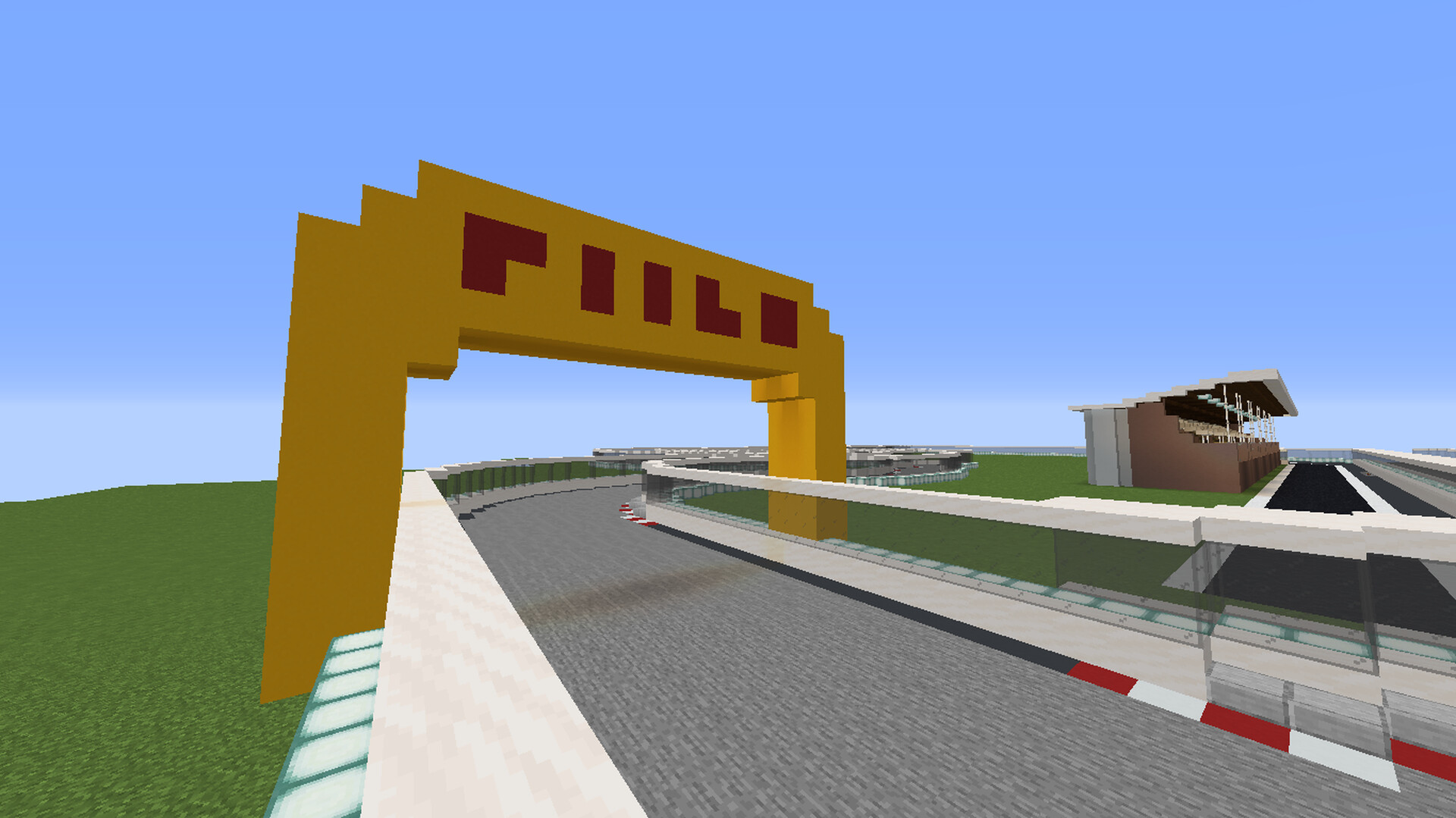 Minecraft Track Circuit for F1 & Gokart Minecraft Map