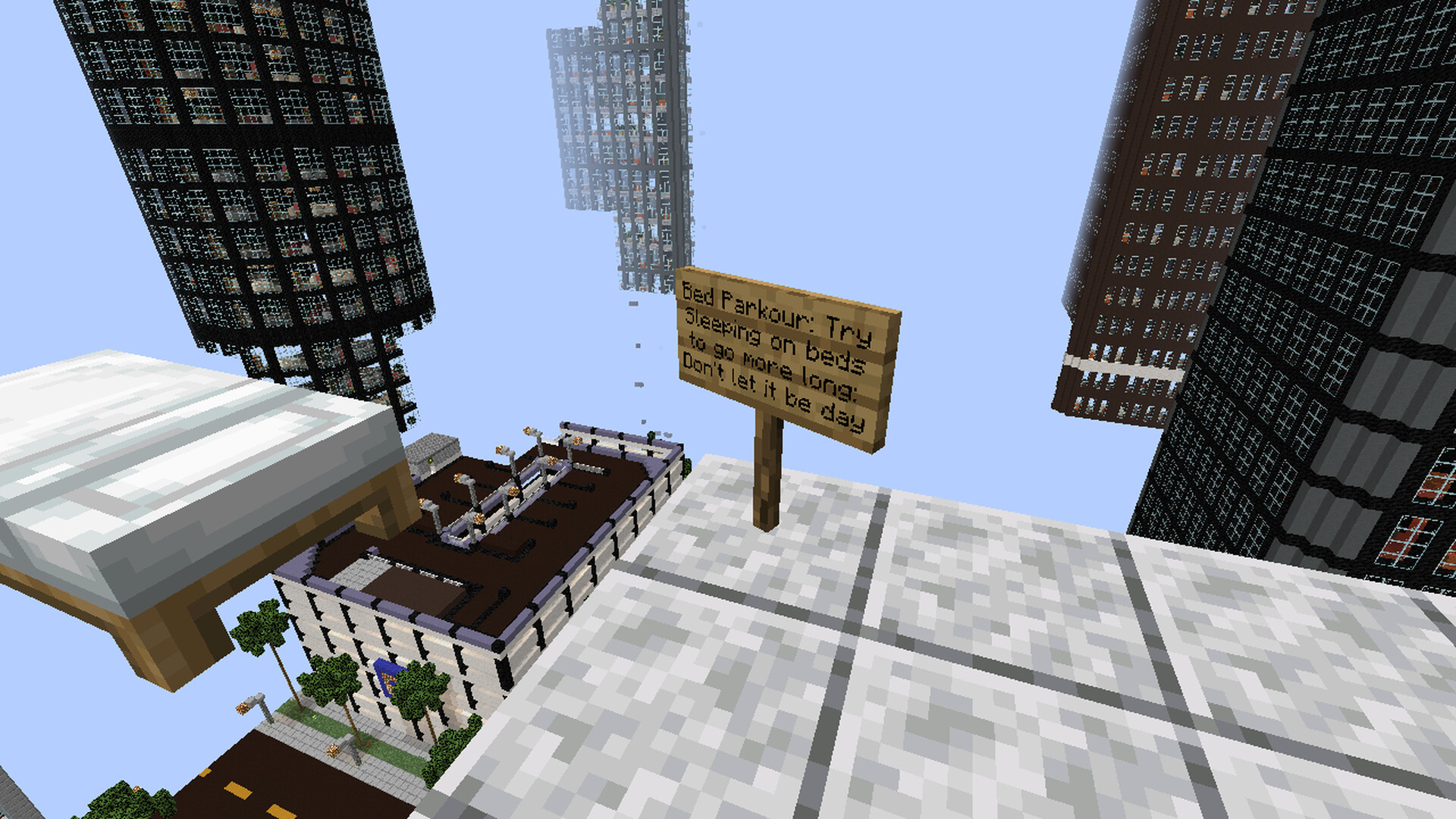 Minecraft Parkour in Los Angeles (Modded Parkour) Minecraft Map