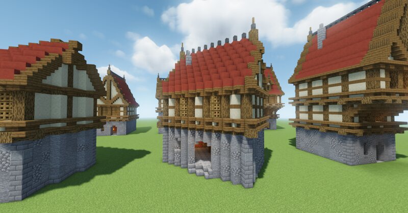 Fantasy-medieval house bundle [Downloadable] Minecraft Map
