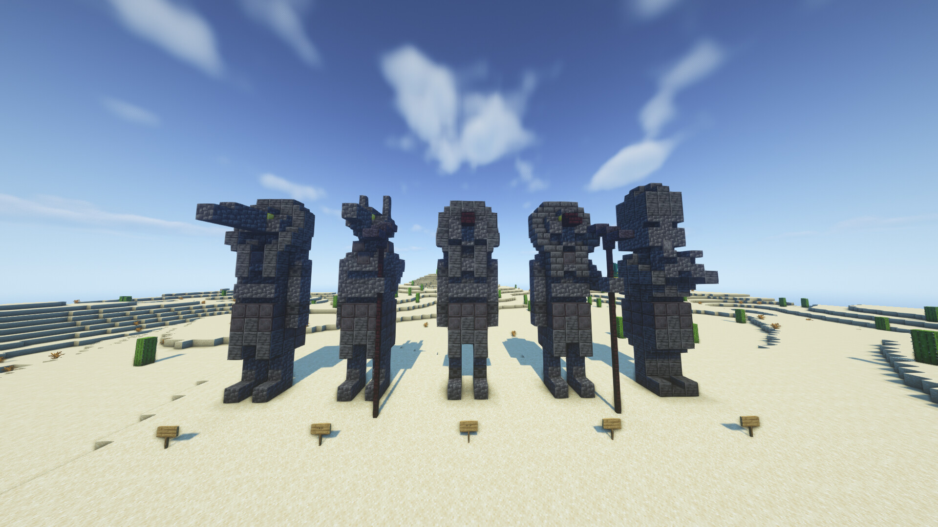 Statues of Egyptian gods VOL1 Minecraft Map