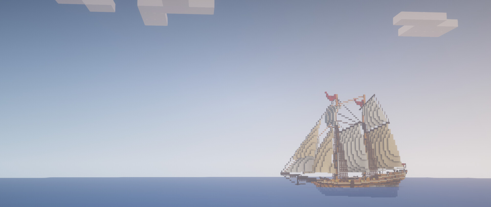 HMS Umbra - Gaff Topsail Schooner Minecraft Map