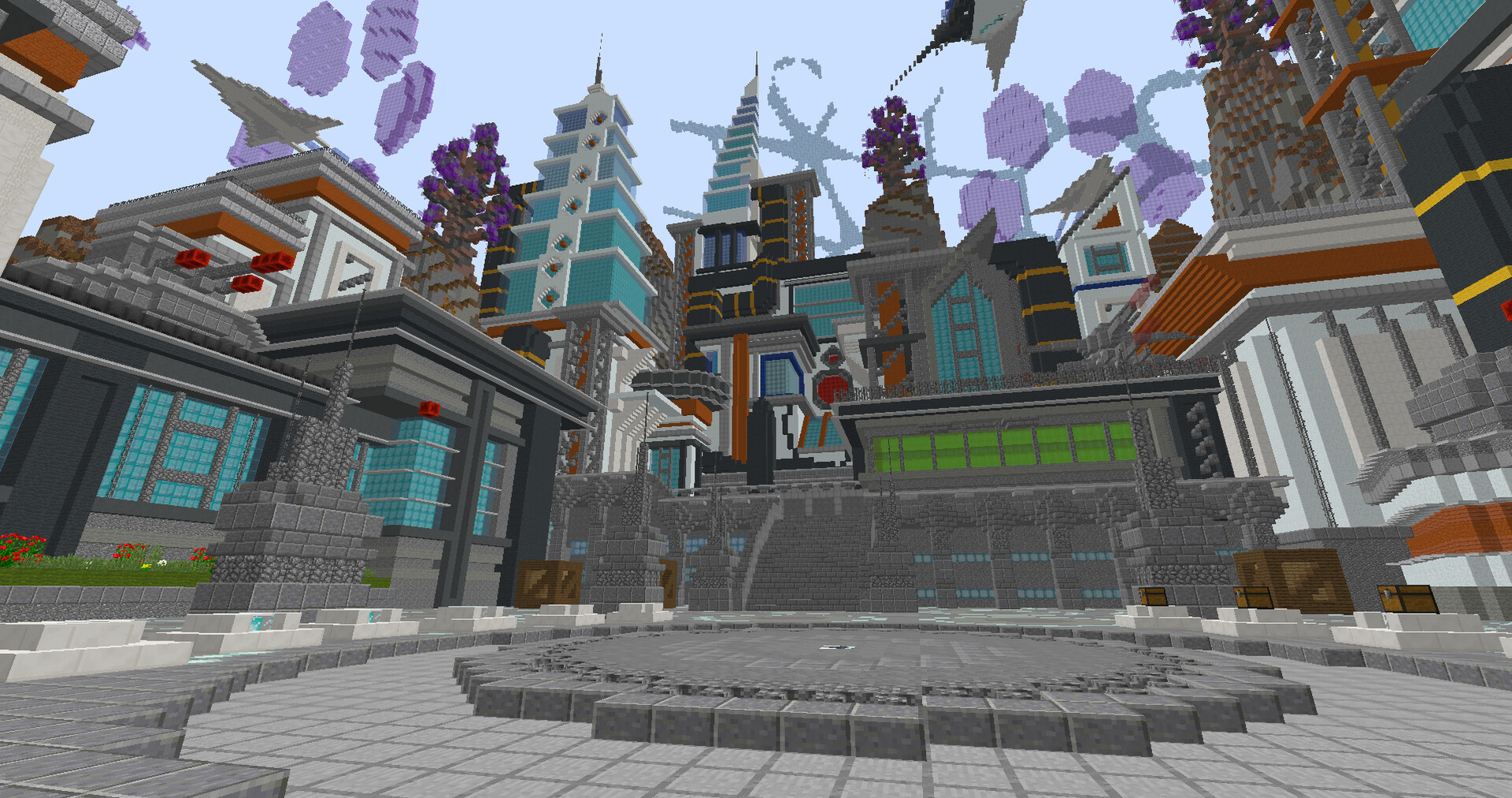 Futuristic Space Station Minecraft Map