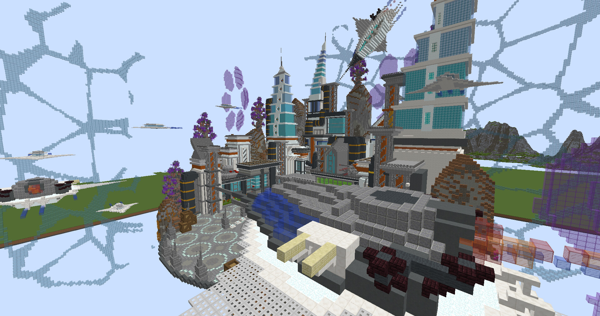 Futuristic Space Station Minecraft Map