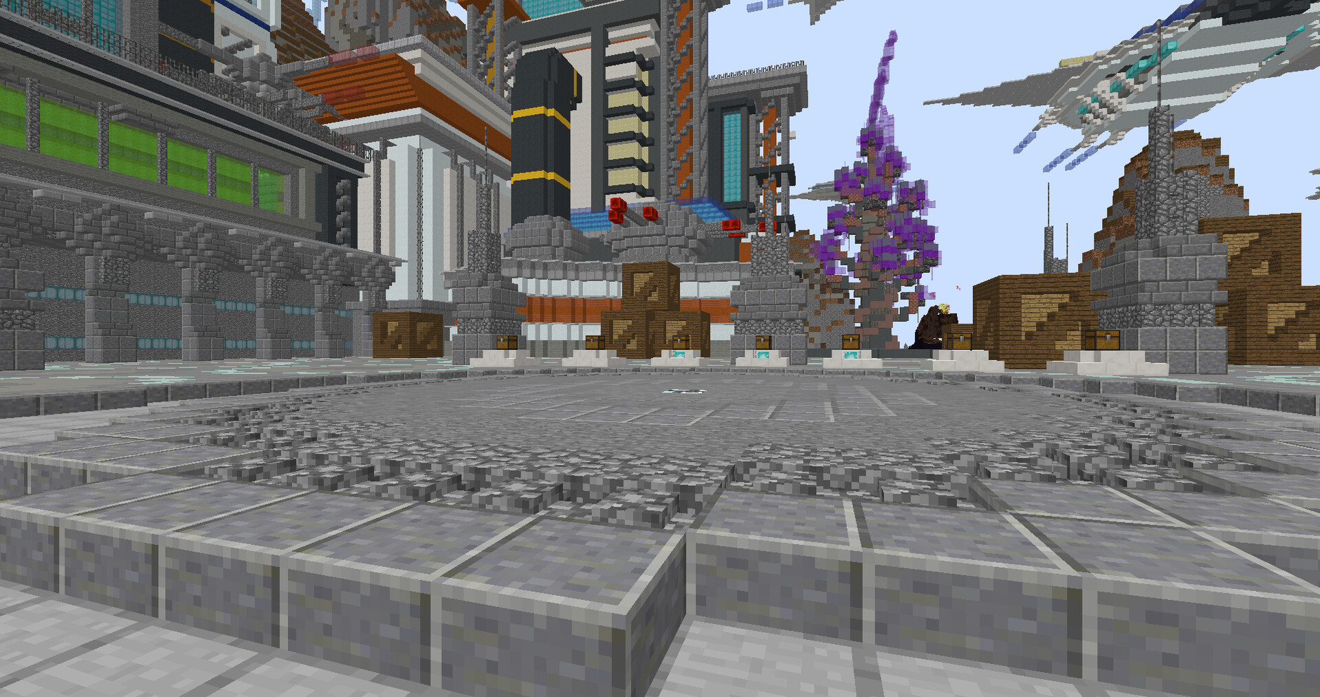 Futuristic Space Station Minecraft Map