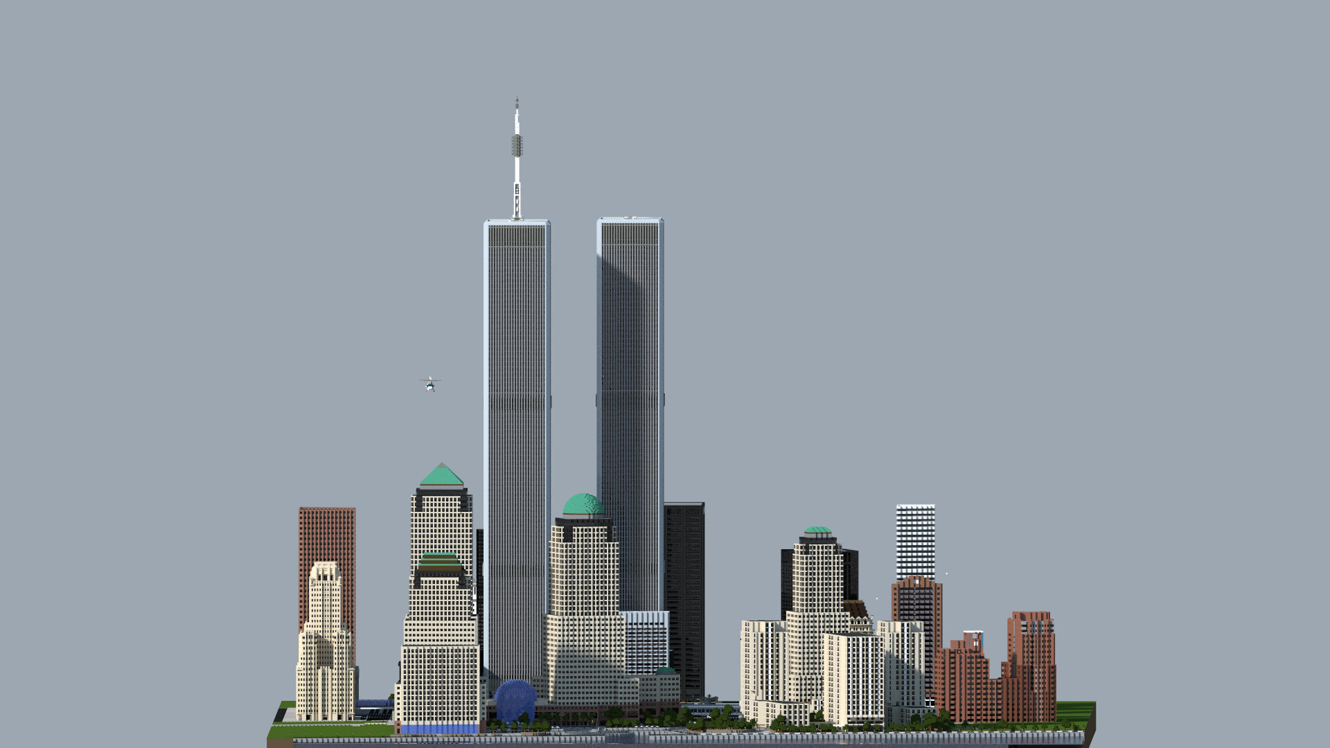 New York City - Lower Manhattan (The World Trade Centers) Minecraft Map