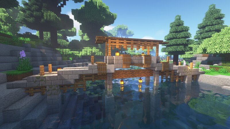 How to build a Stone Bridge Minecraft Map