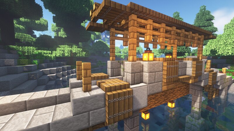 How to build a Stone Bridge Minecraft Map