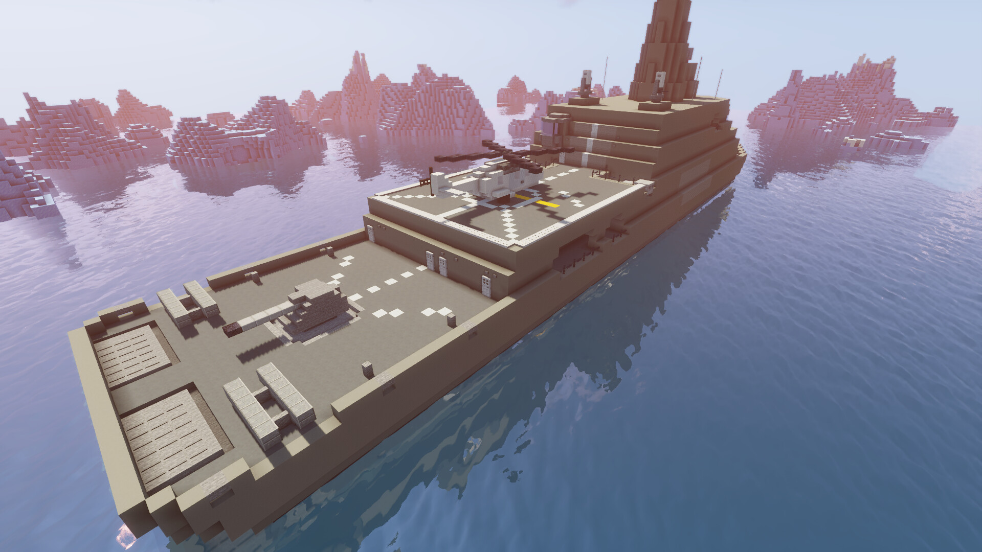 Icebreaker Frigate (Fictional project / 1:1 scale) Minecraft Map