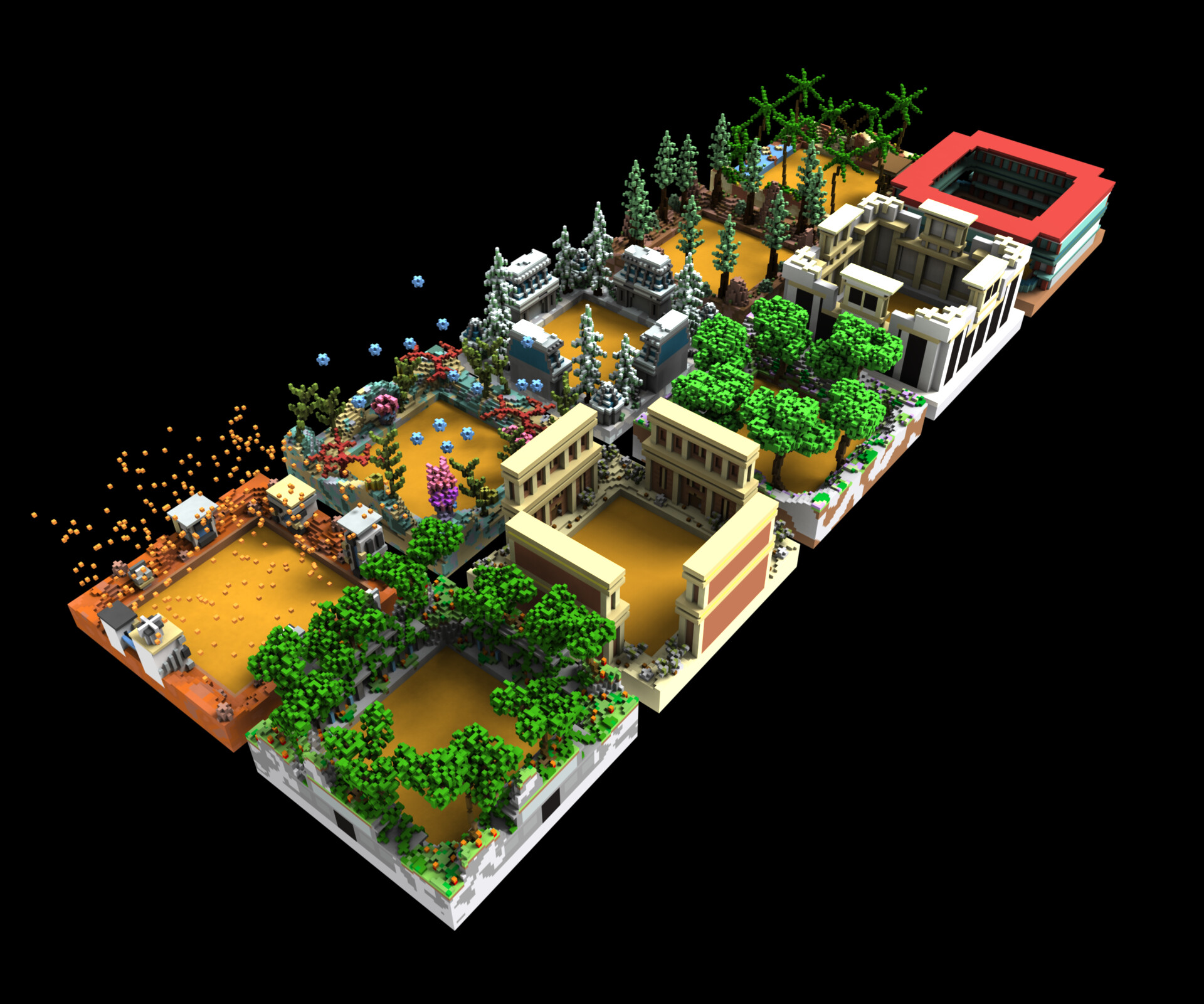 10 Minigame Arena Pack Minecraft Map