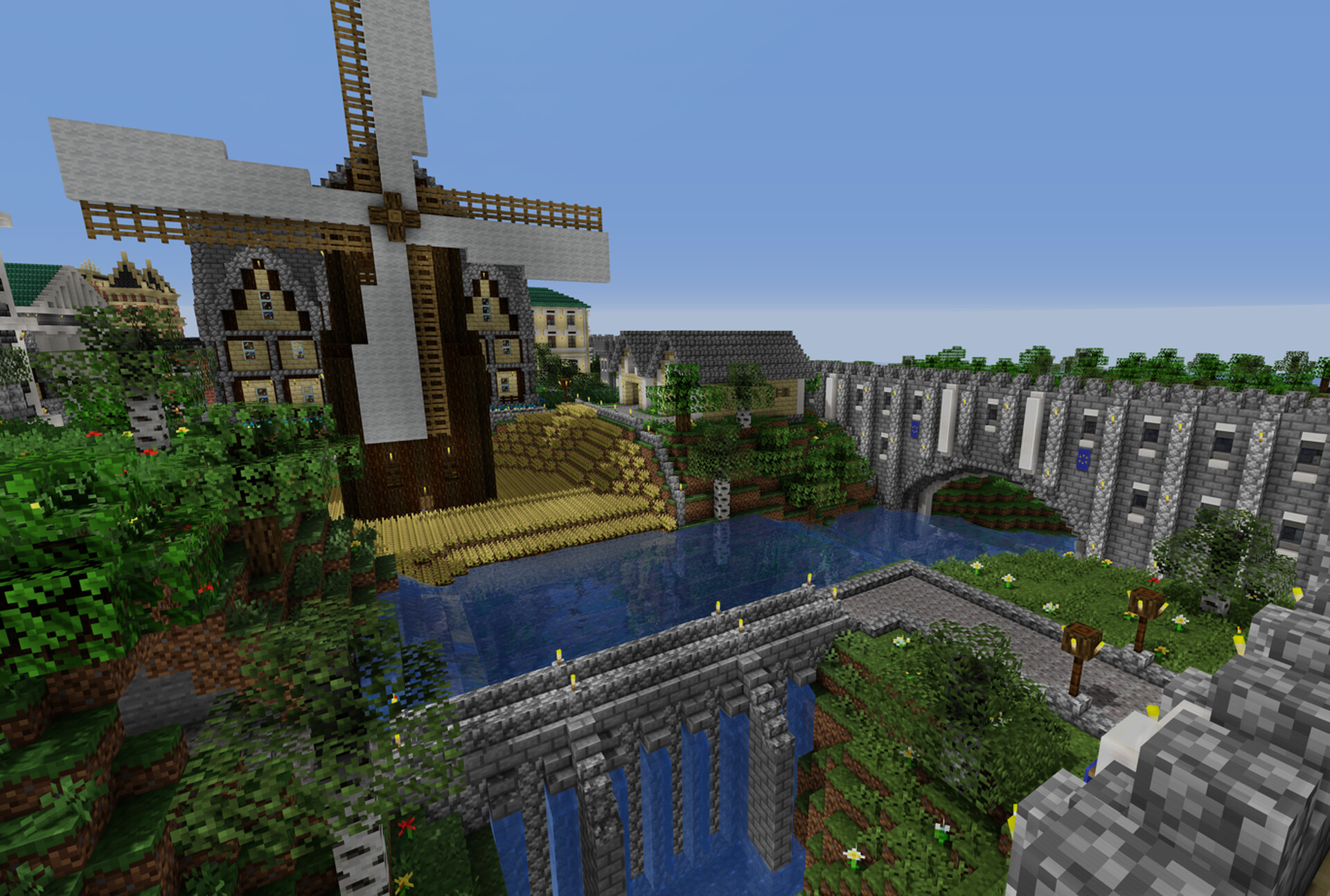 European island city Minecraft Map