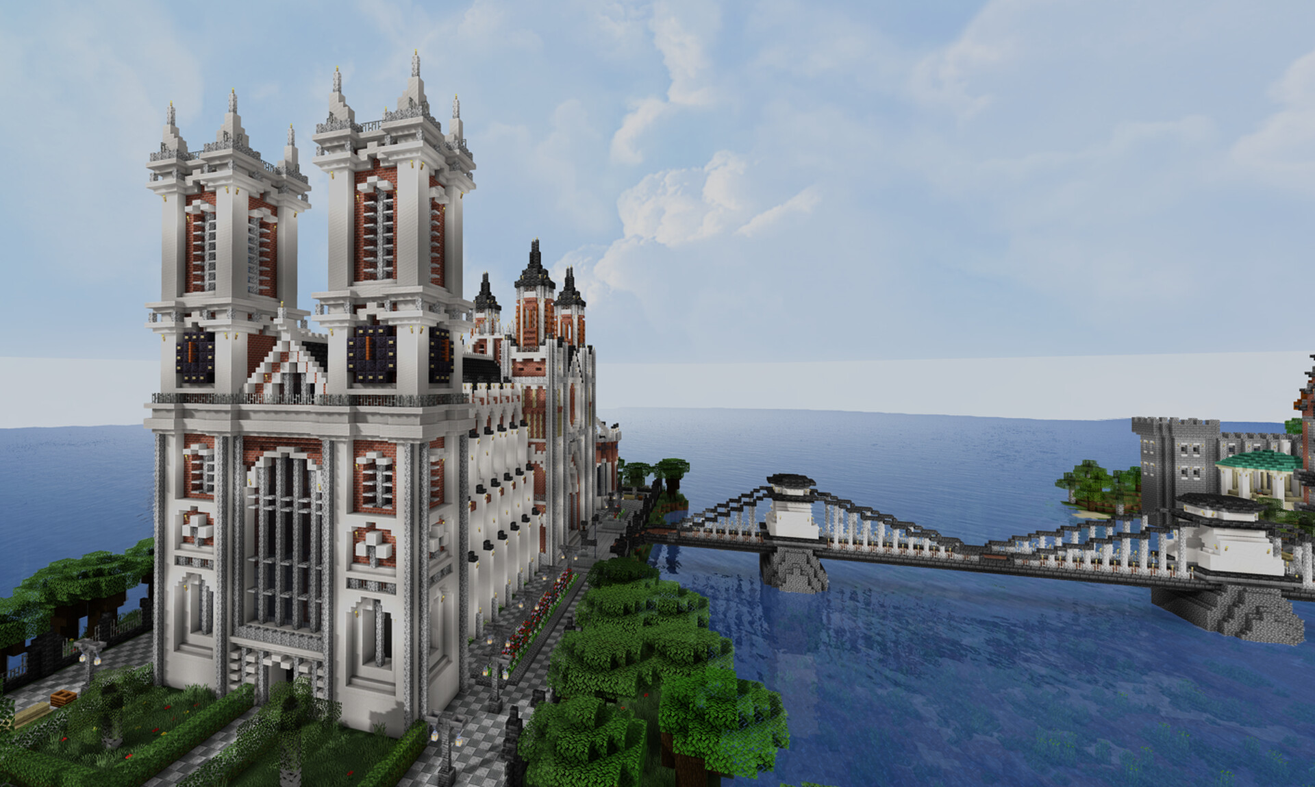 European island city Minecraft Map
