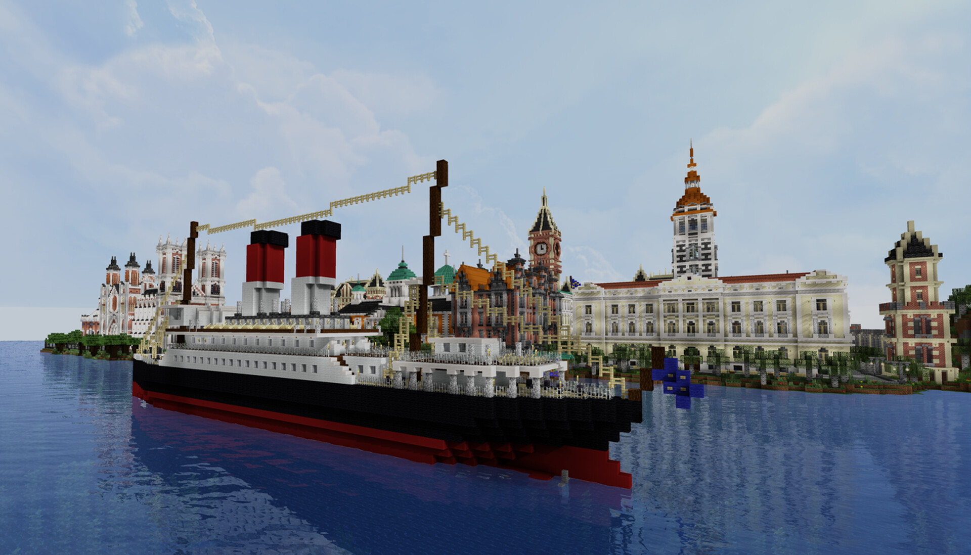 European island city Minecraft Map