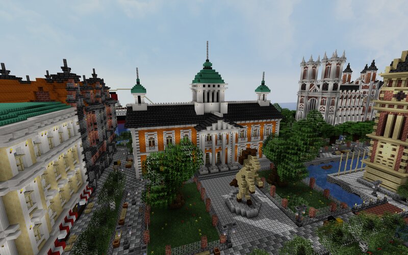 European island city Minecraft Map