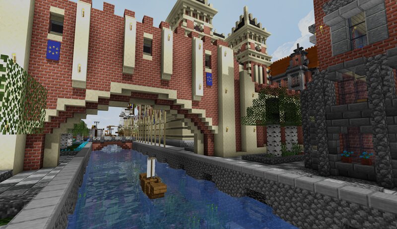 European island city Minecraft Map