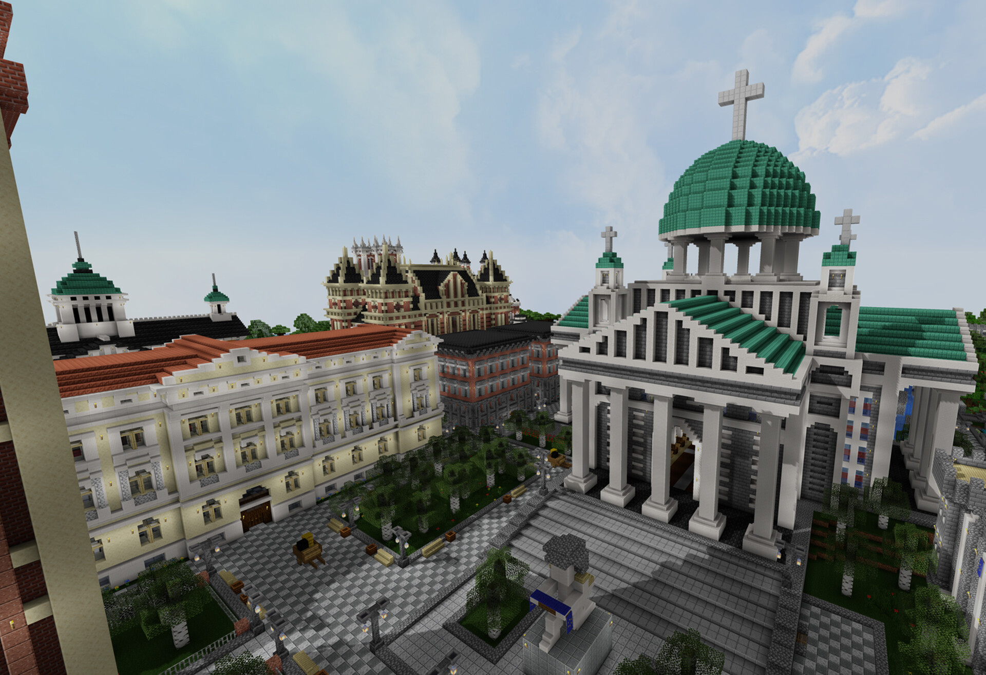 European island city Minecraft Map