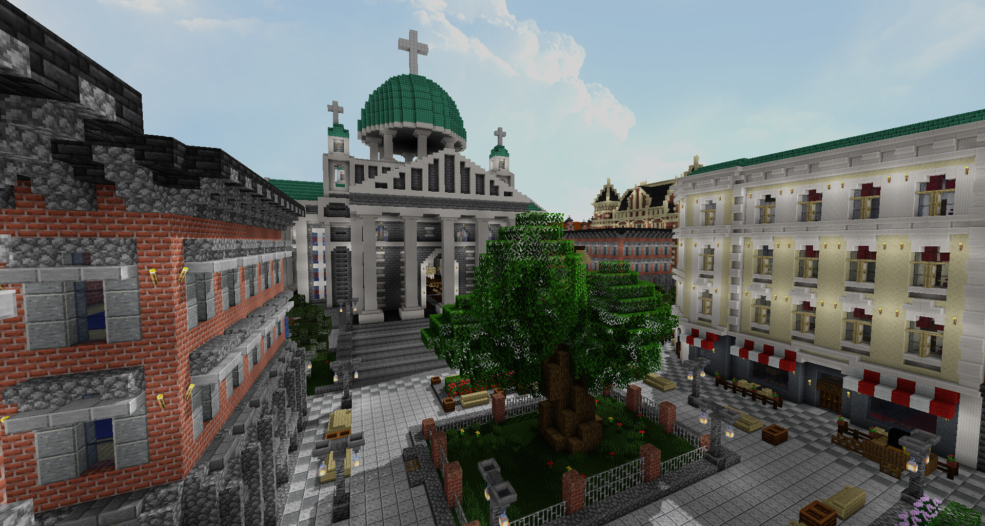 European island city Minecraft Map