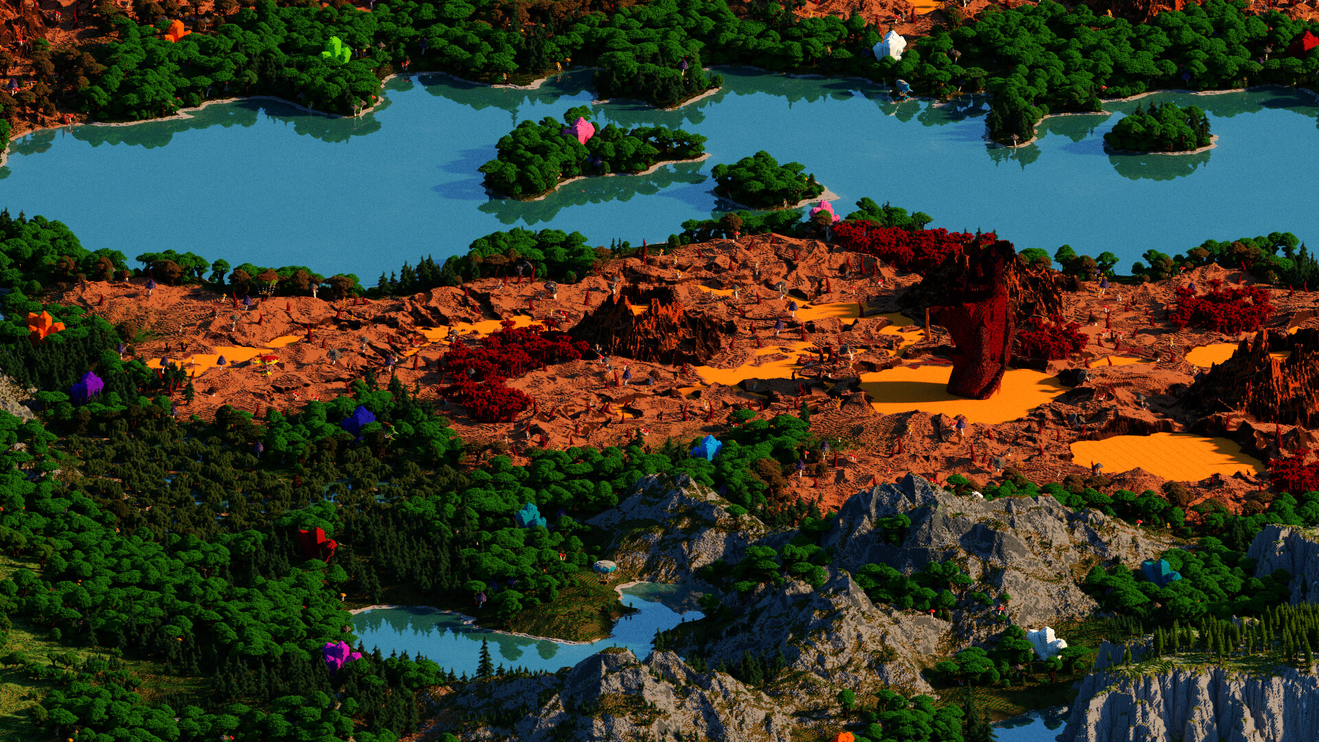 Downstone - 16000x16000 | 1.12 - 1.19+ | Landscape & Survival Map ...