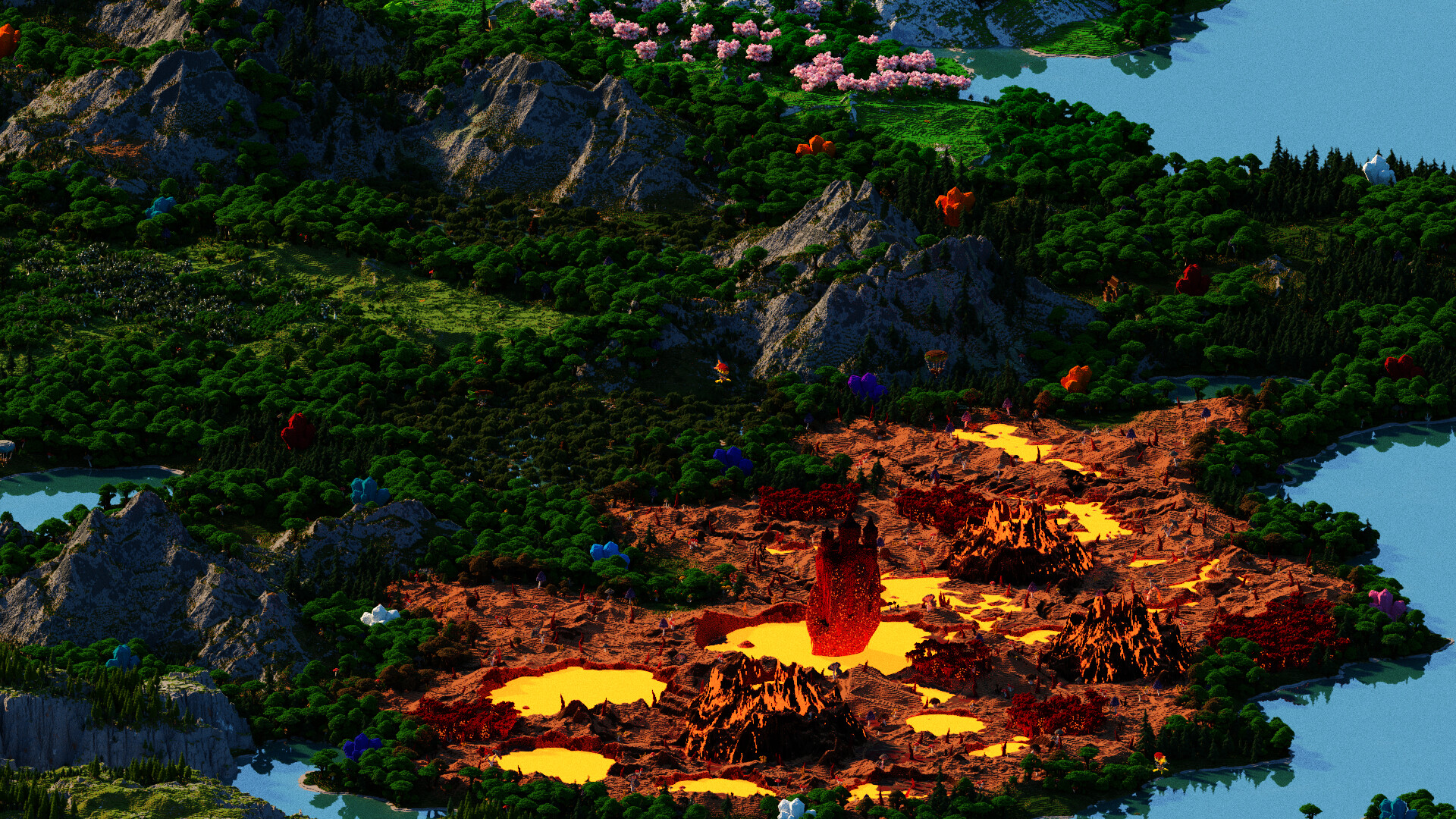 Downstone - 16000x16000 | 1.12 - 1.19+ | Landscape & Survival Map ...