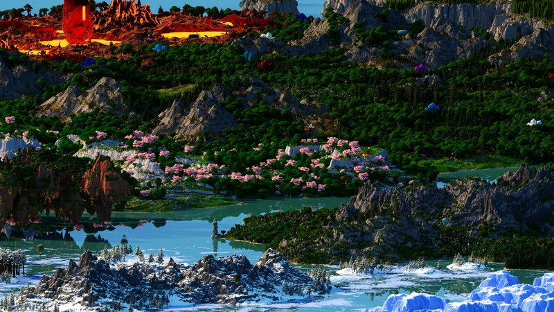 Downstone - 16000x16000 | 1.12 - 1.19+ | Landscape & Survival Map ...