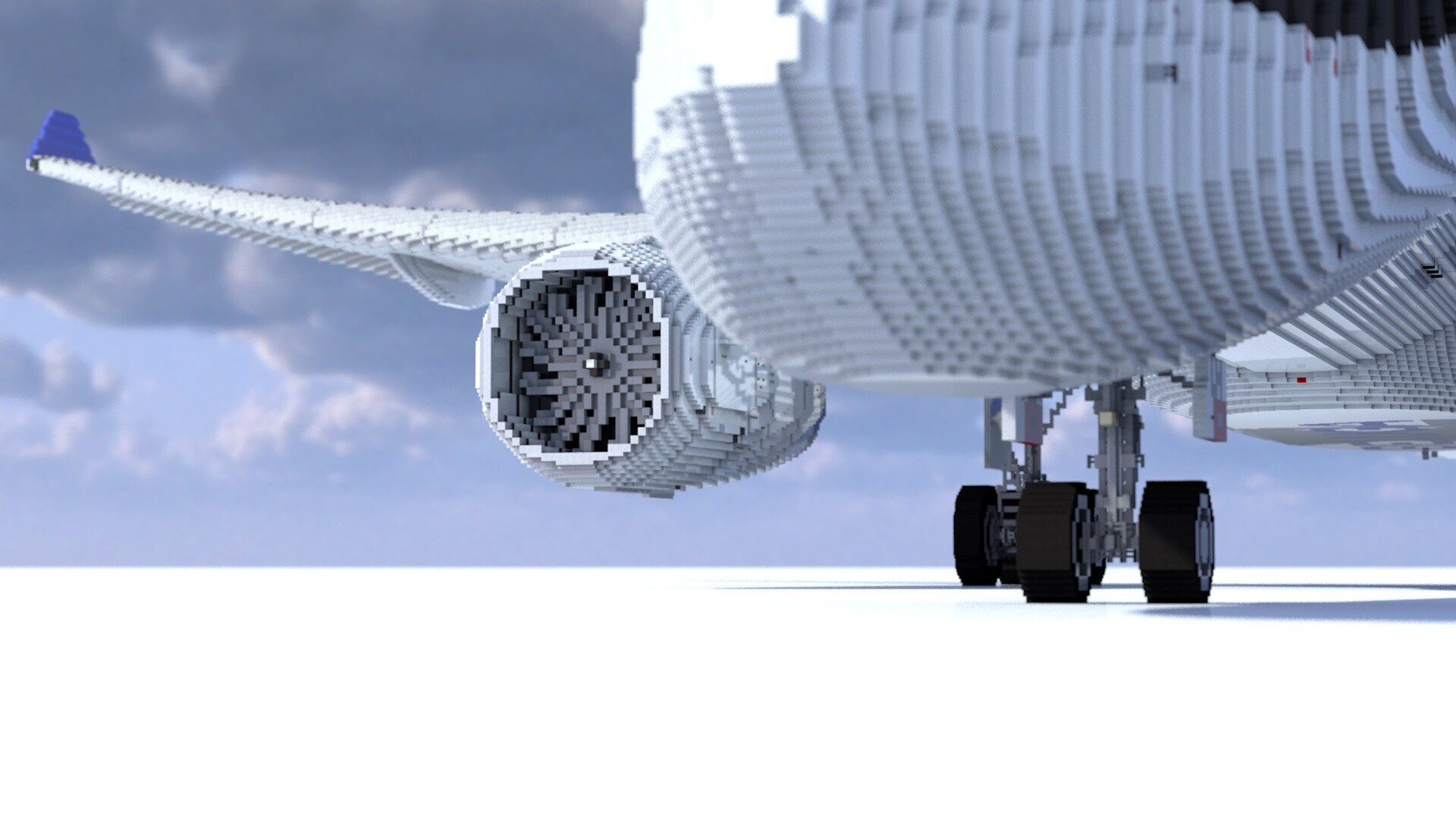 10:1 scale Airbus Beluga XL Minecraft Map