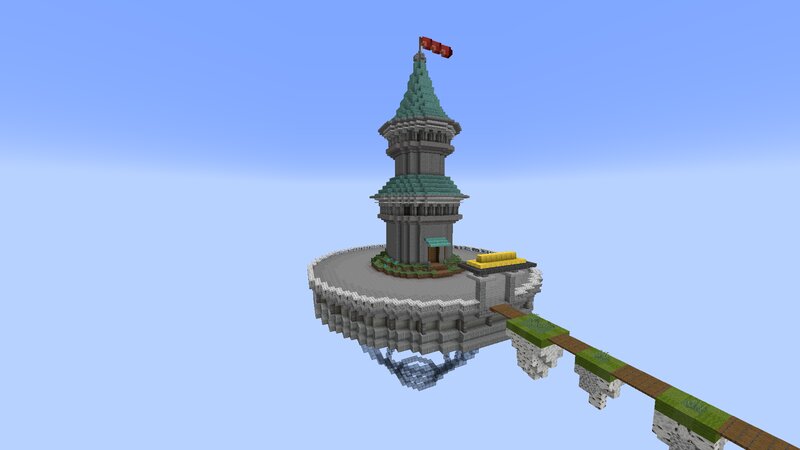 Development of a tower over the years Minecraft Map