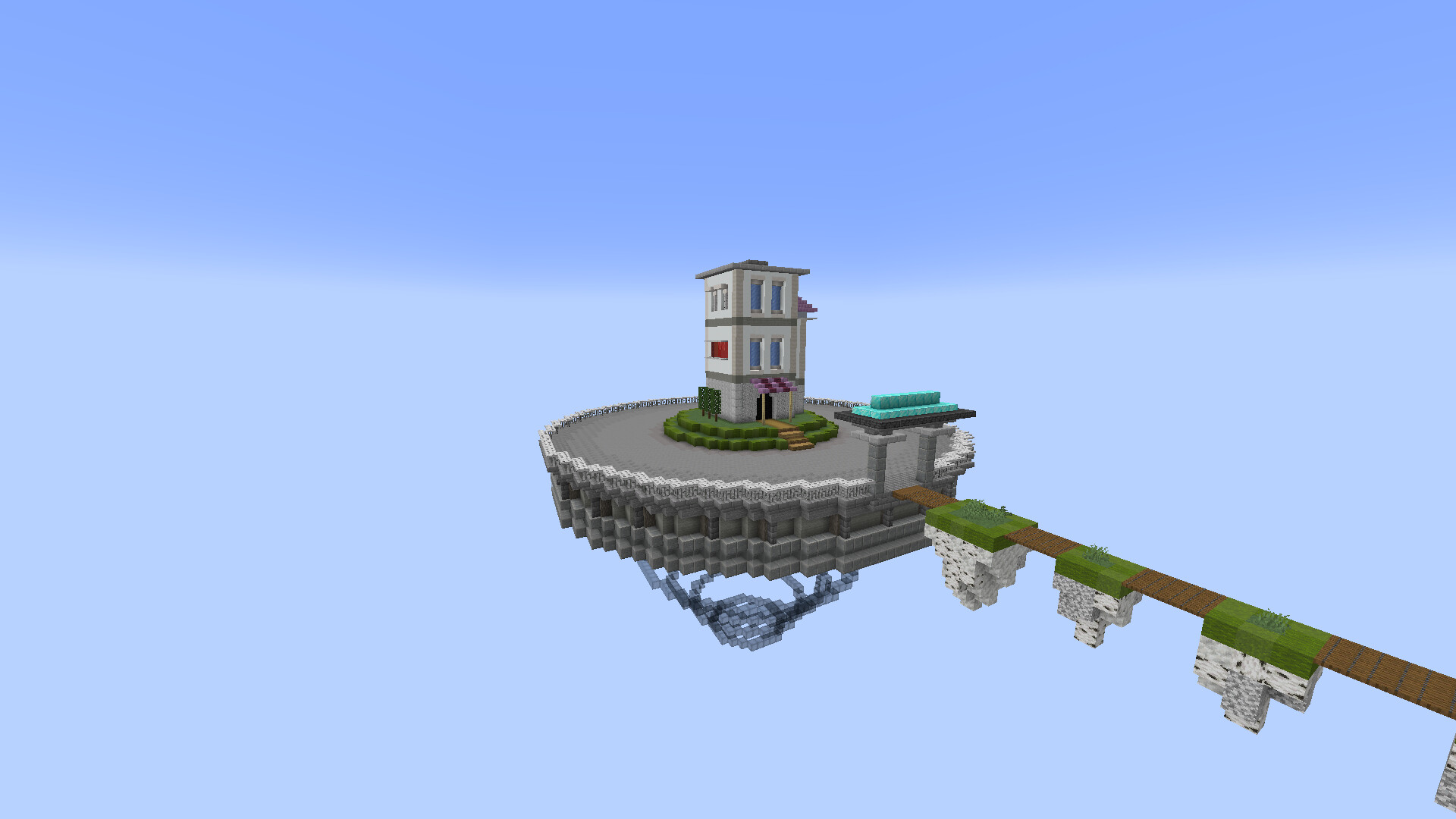 Development of a tower over the years Minecraft Map