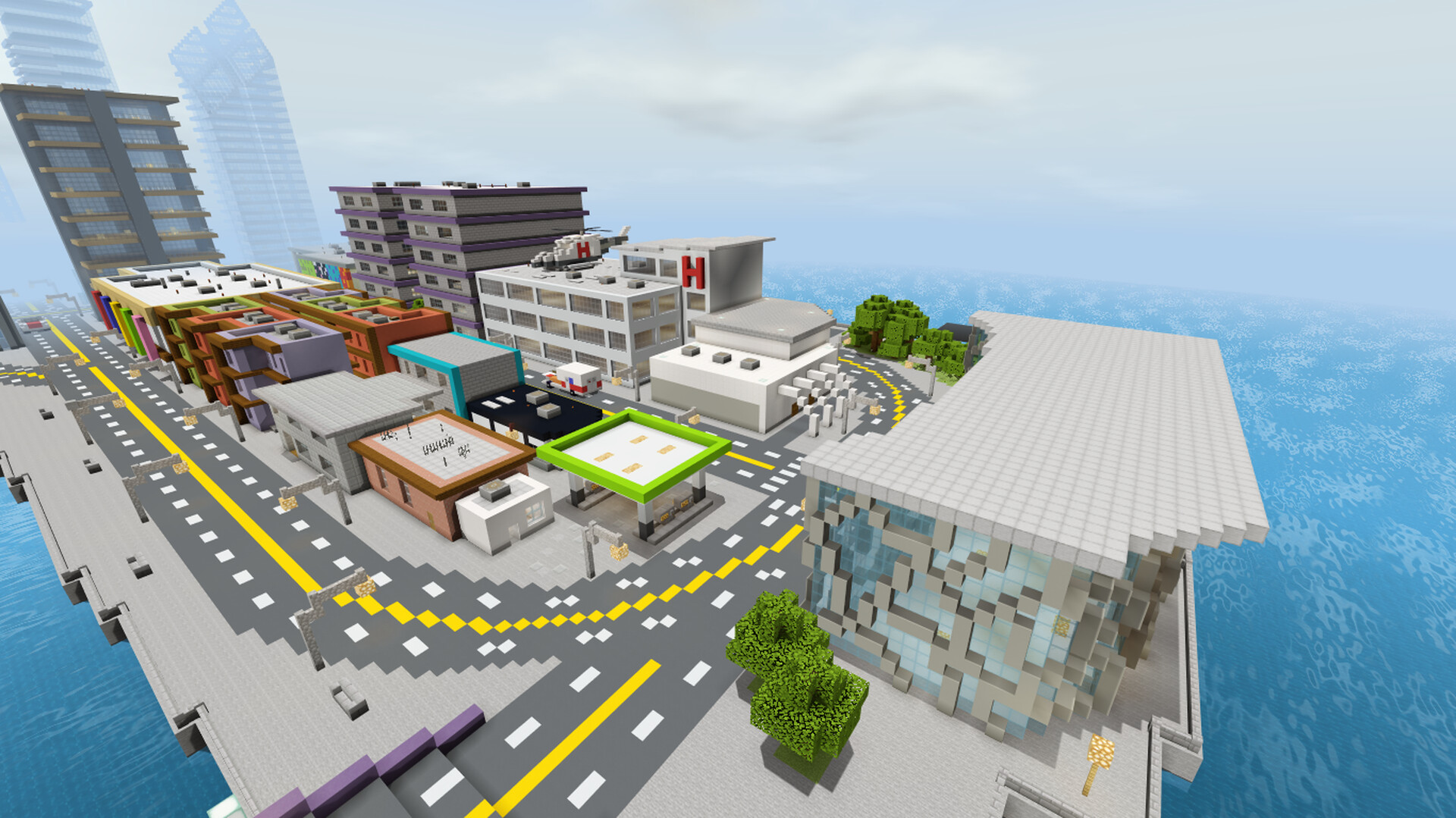 Diamond City For Bedrock Minecraft Map