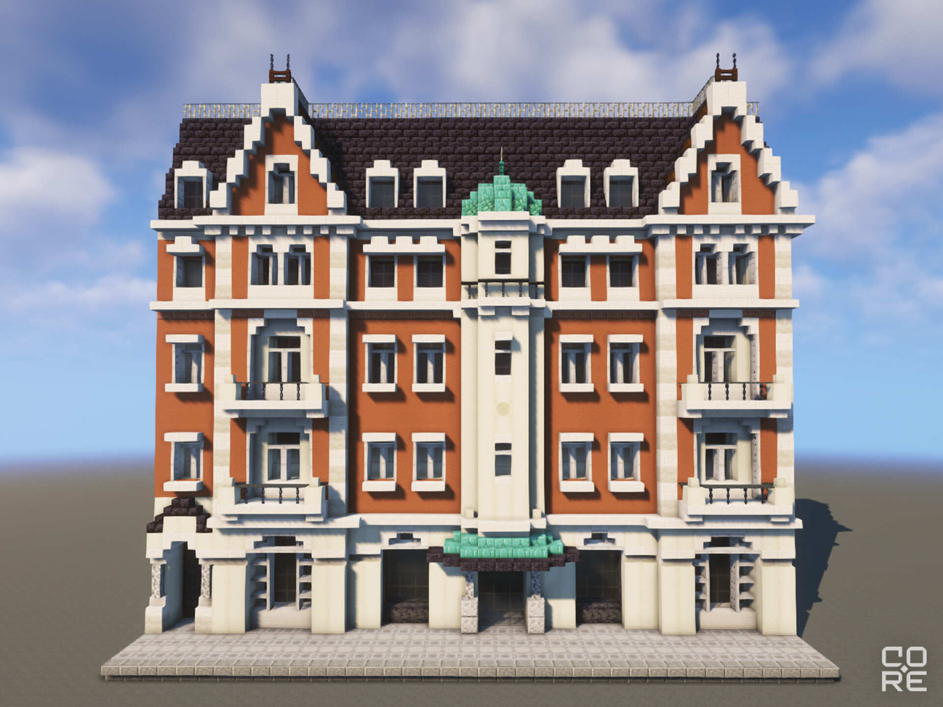 Baroque Town Houses - CORE Studios Minecraft Map