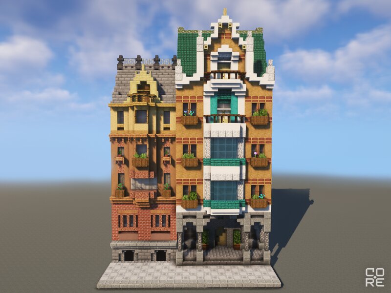 Baroque Town Houses - CORE Studios Minecraft Map