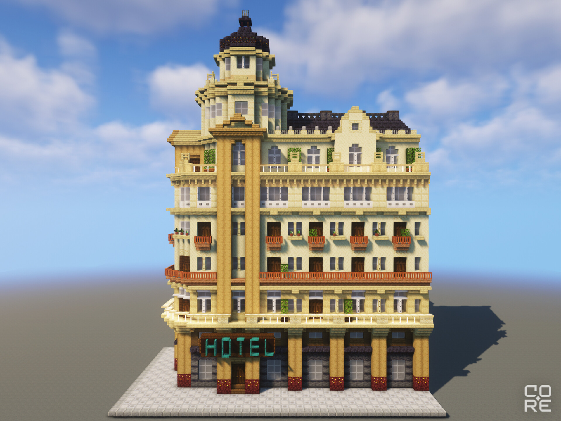 Baroque Town Houses - CORE Studios Minecraft Map