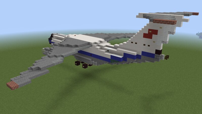 1:1 scale Ilyushin IL-76MD Minecraft Map