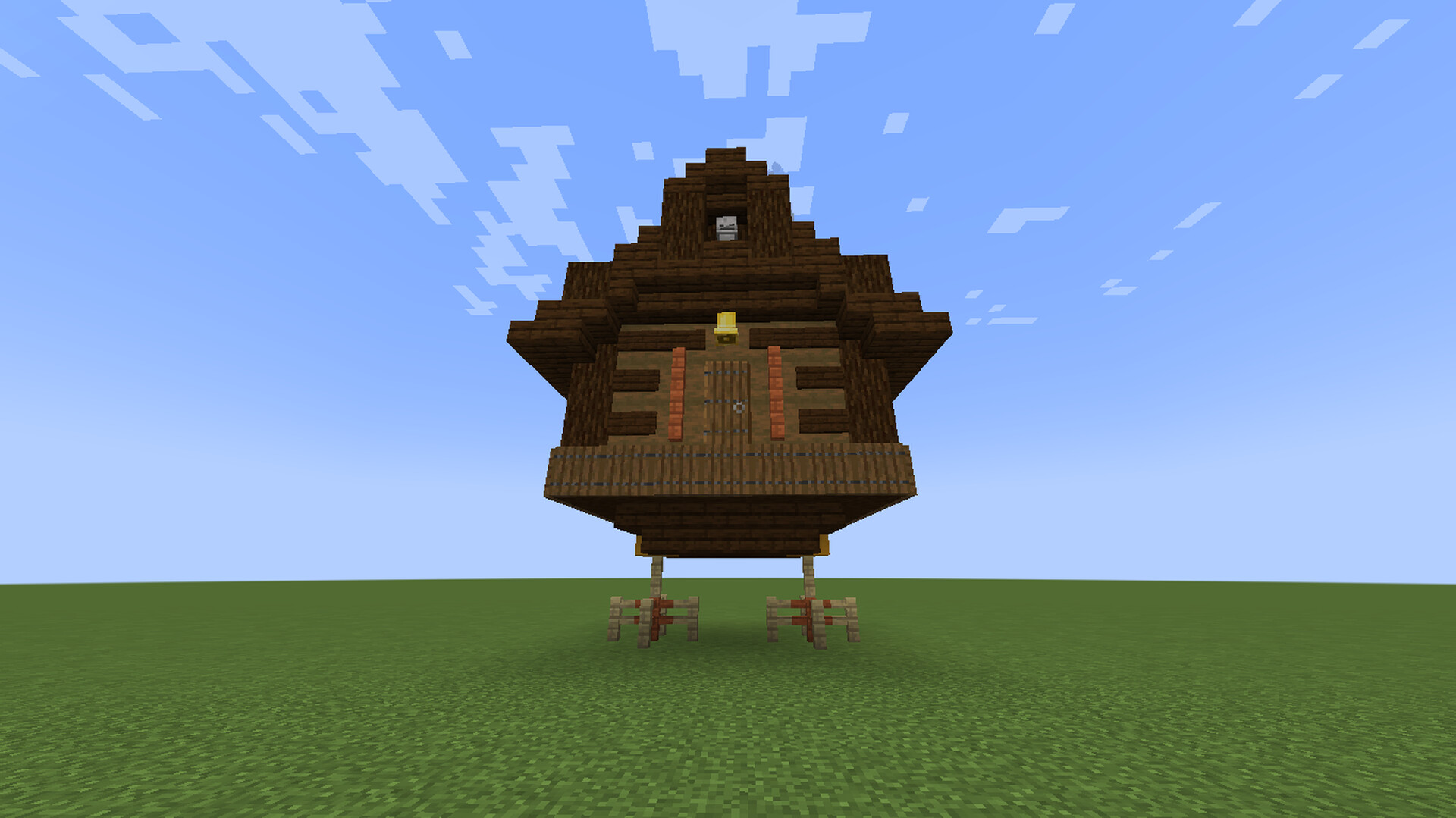 А hut on chicken legs Minecraft Map