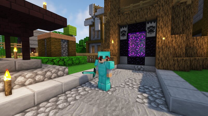 Superflat Jungle Survival Base Minecraft Map