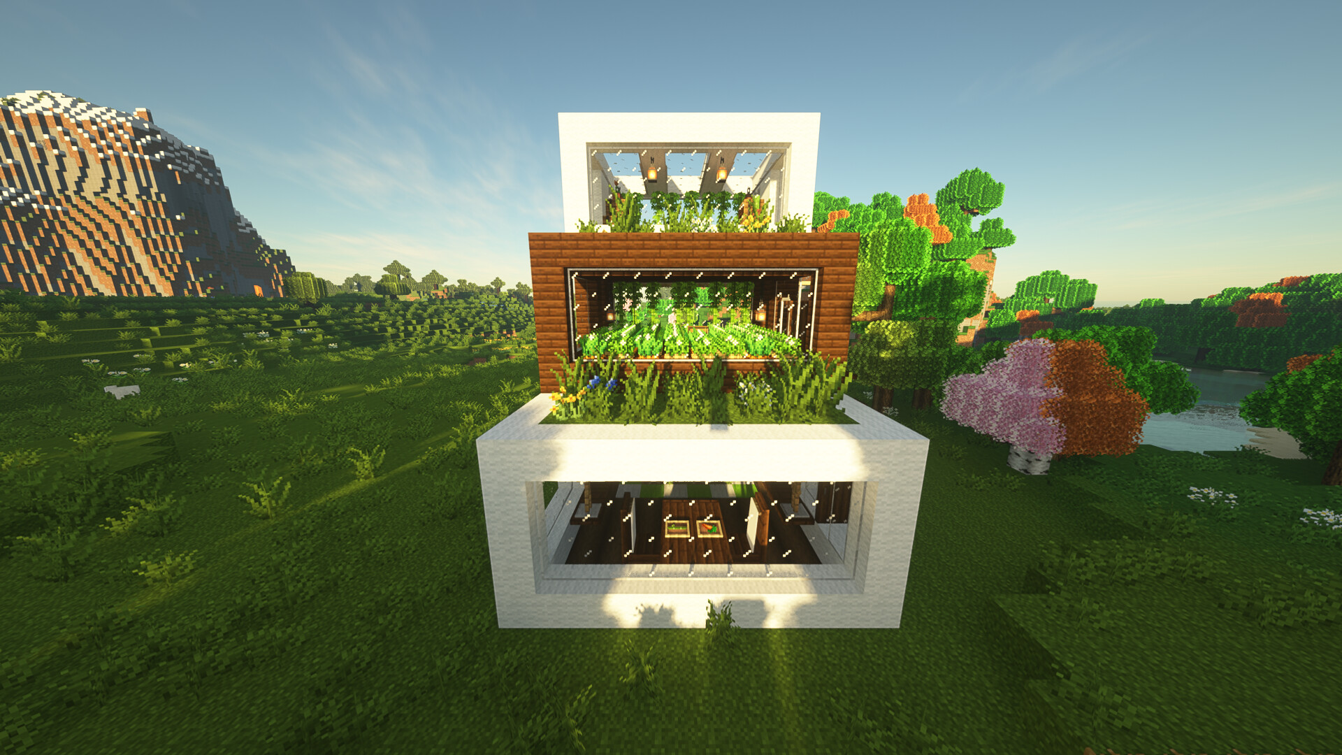 Easy 3-Floor Survival House Minecraft Map