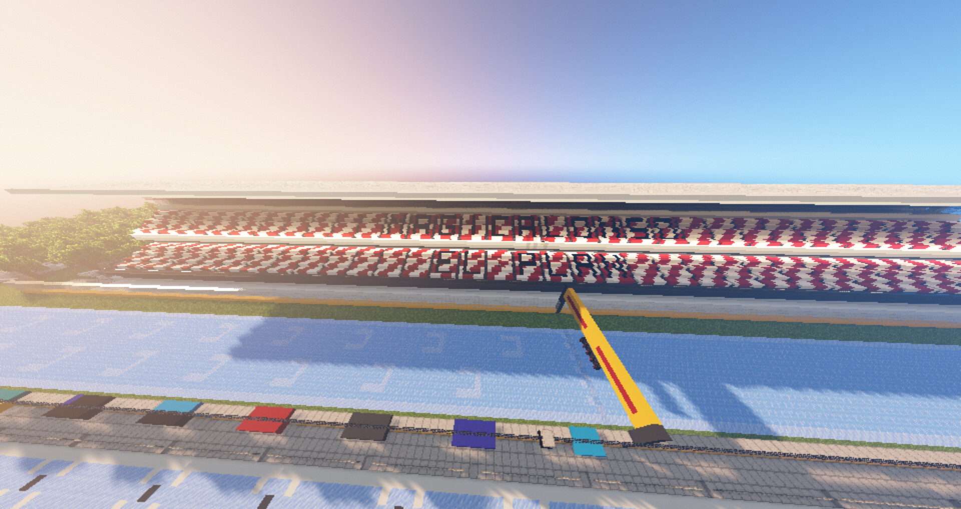 F1 Spanish Grand Prix Ice Boat Racing track (1.17.1) Minecraft Map