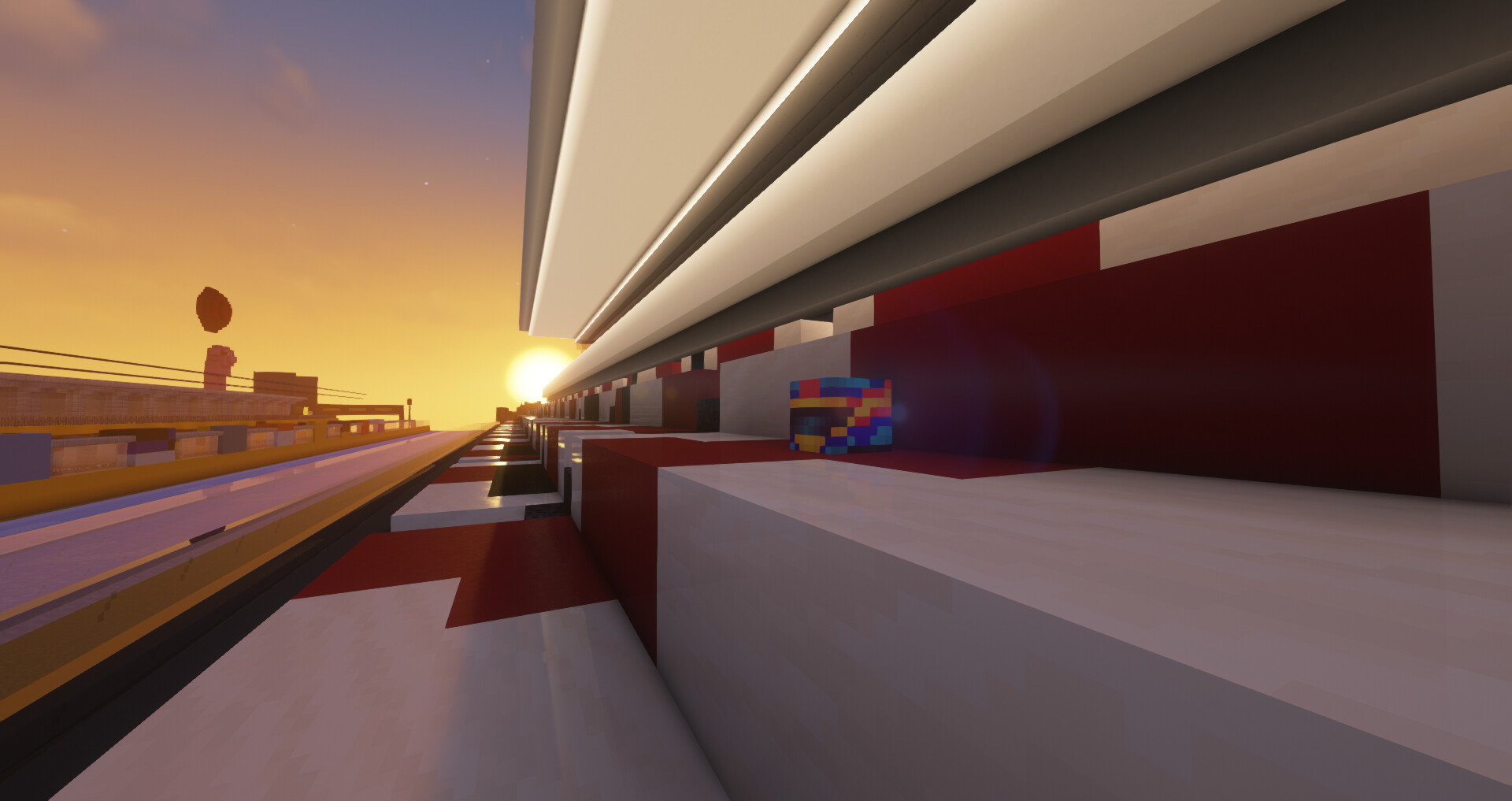 F1 Spanish Grand Prix Ice Boat Racing track (1.17.1) Minecraft Map